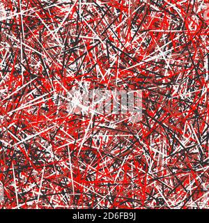 Chaotic jumble of interlocking, intersecting lines. Random Lines ...