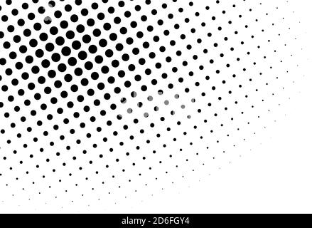 Circle halftone, screentone vector illustrations. Dots, dotted ...