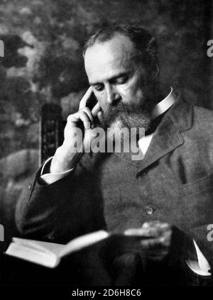 Willliam James. Portrait of the American philosopher and psychologist ...