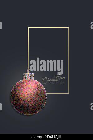 Christmas Bauble 3D Illustration Mockup Scene on Isolated Background ...