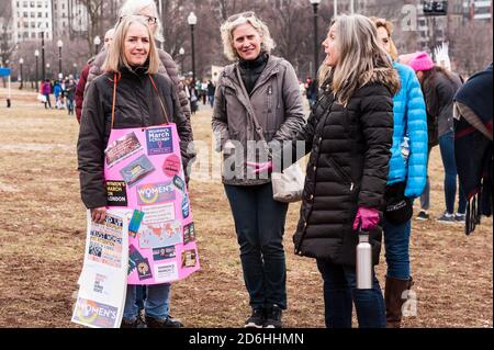 Boston, Massachusetts. 21st January, 2017. Boston Women's March Stock ...