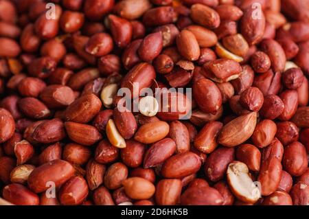 Peanuts viewed from above. Peanut. Source of vegan protein Stock Photo ...