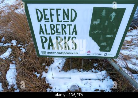 Defend Alberta Parks Petition Lawn Sign to ensure province parks remain ...
