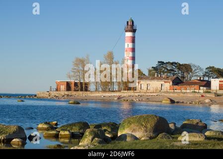 May evening at the Shepelevskiy lighthouse. Leningrad region, Russia ...