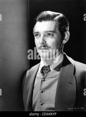 CLARK GABLE publicity portrait as Rhett Butler for GONE WITH THE WIND ...