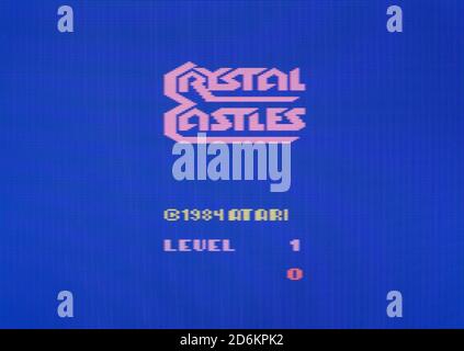 Crystal Castles - Atari 2600 VCS Videogame - Editorial use only Stock ...