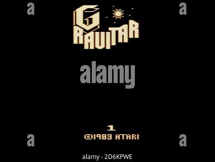 Gravitar - Atari 2600 VCS Videogame - Editorial use only Stock Photo ...