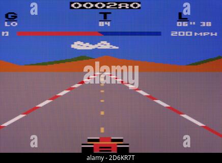 Pole Position - Atari 2600 VCS Videogame - Editorial use only Stock ...
