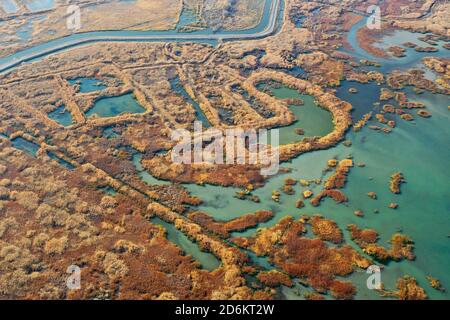 Manas. 18th Oct, 2020. Aerial photo taken on Oct. 18, 2020 shows a view ...