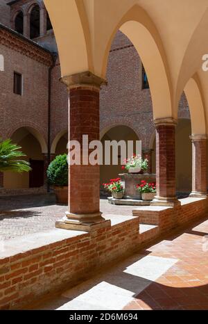 Asciano, Italy - June 25,2020: Abbey of Santa Maria of Monte Oliveto ...