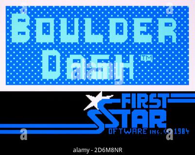 Boulder Dash - Sinclair ZX Spectrum Videogame - Editorial use only ...