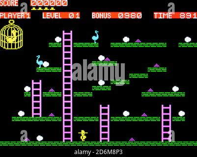 Chuckie Egg - Sinclair ZX Spectrum Videogame - Editorial use only Stock ...