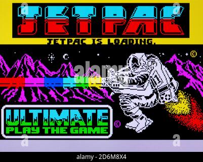 Jetpac - Sinclair ZX Spectrum Videogame - Editorial use only Stock ...