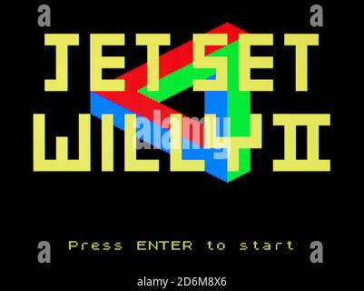 Jet Set Willy - Sinclair ZX Spectrum Videogame - Editorial use only ...