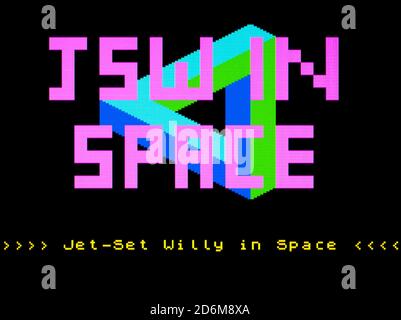 Jet Set Willy in Space - Sinclair ZX Spectrum Videogame - Editorial use ...