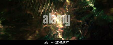 Abstract colorful yellow golden fractal on black background. Fantasy ...