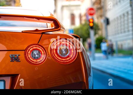 Nissan GTR tail lights Stock Photo - Alamy