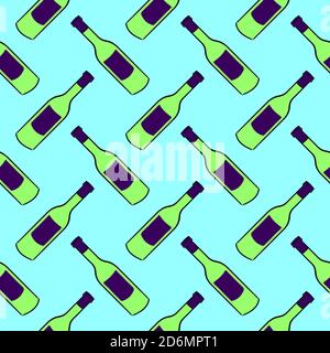 Bottles seamless pattern Stock Vector Image & Art - Alamy