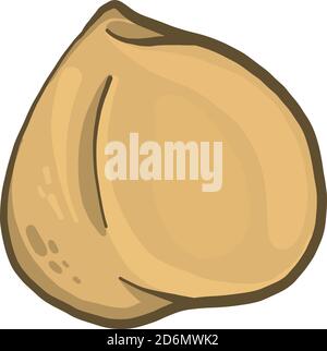 chickpea vegetarian cartoon vector illustration color sign Stock Vector ...