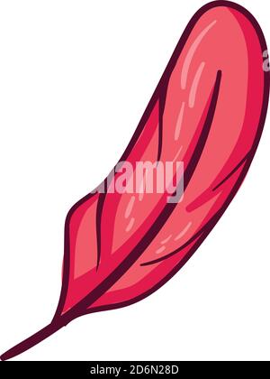 Feather sketch. Feather for decoration or writing. Vector illustration ...