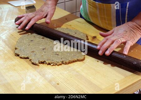 Papassine or pabassinas, traditional Sardinian dessert: homemade ...