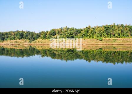 Beautiful Panna river at Panna National Park, Madhya Pradesh, India. It ...