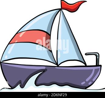 Nautical cartoon vector illustration Stock Vector Image & Art - Alamy