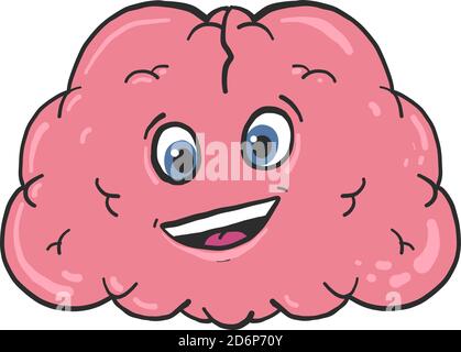 cartoon brain laughing Stock Vector Image & Art - Alamy