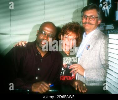 Ron Goldman's father Fred Goldman wipes a tear as his wife Patti ...