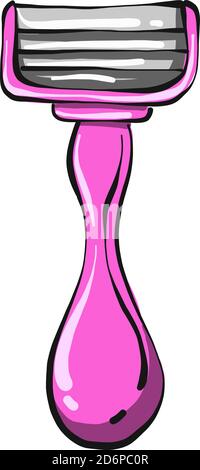 Woman razor icon cartoon vector. Shaver blade. Trimmer blade. Woman ...