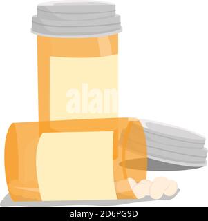 Medicine bottle, illustration, vector on a white background Stock ...