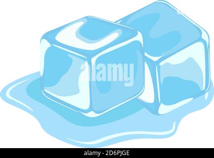 Ice cubes. Vector black and white coloring page Stock Vector Image & Art - Alamy