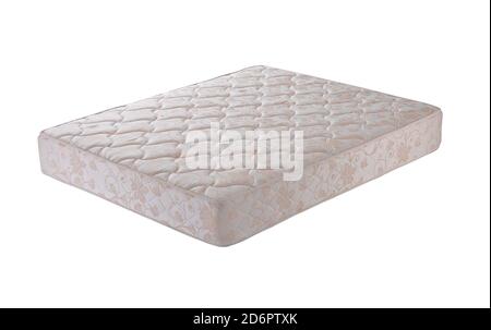 Modern orthopedic mattress on white background, closeup Stock Photo - Alamy
