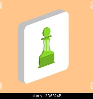 Pawn Simple vector icon. Illustration symbol design template for web ...