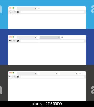 modern web browser window internet empty page ui template horizontal ...