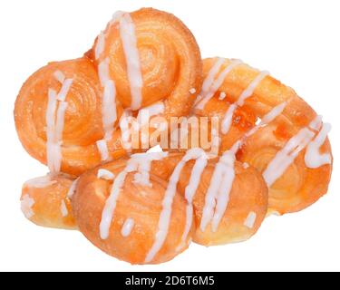 Tasty baked puff pastry pretzels Stock Photo - Alamy