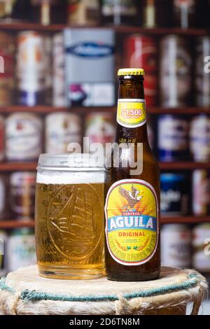 CúCUTA, COLOMBIA - Mar 24, 2018: Colombian brew crafted beer Aguila ...