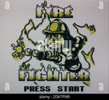 Fire Fighter - Nintendo Gameboy Videogame - Editorial use only Stock ...