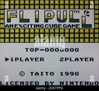 Flipull - Nintendo Gameboy Videogame - Editorial use only Stock Photo ...