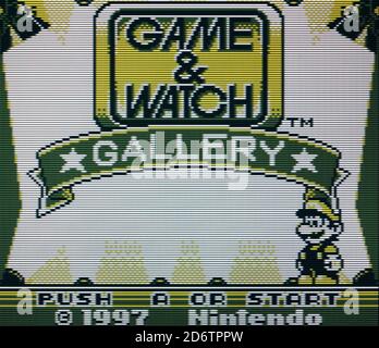 Game & Watch Gallery 3 - Nintendo Game Boy Color Videogame - Editorial use only Stock Photo - Alamy