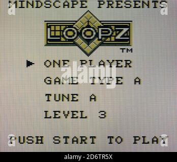 Loopz - Nintendo Gameboy Videogame - Editorial use only Stock Photo - Alamy