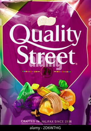 Quality Street Pouch Bag Stock Photo - Alamy