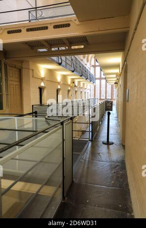 Inside the former Georgian Prison, Lincoln Castle, City of Lincoln ...