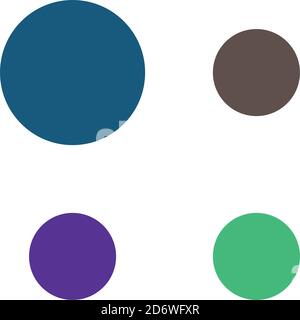 Random size colorful Circles vector illustration. Circles design ...