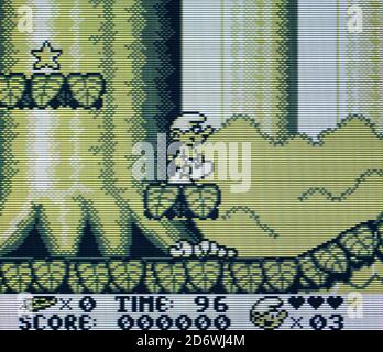 The Smurfs - Nintendo Gameboy Videogame - Editorial use only Stock ...