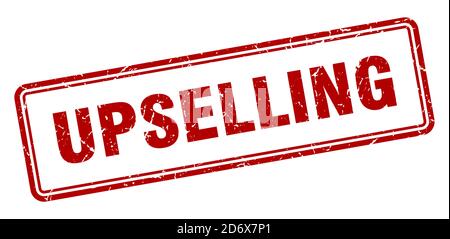 upselling stamp. square grunge sign isolated on white background Stock ...