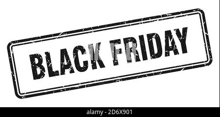 black friday stamp. square grunge sign isolated on white background ...