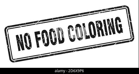 no food coloring stamp. no food coloring sign. round grunge label Stock ...