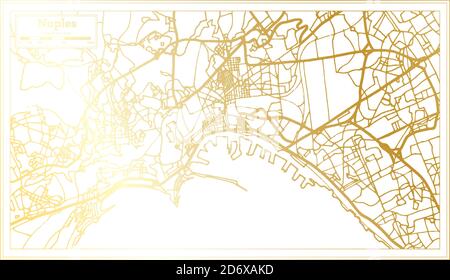 Naples Italy City Map in Retro Style. Outline Map. Vector Illustration Stock Vector Image & Art ...