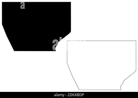 Abyei Area (Republic of the Sudan, North Sudan, South Sudan) map vector ...